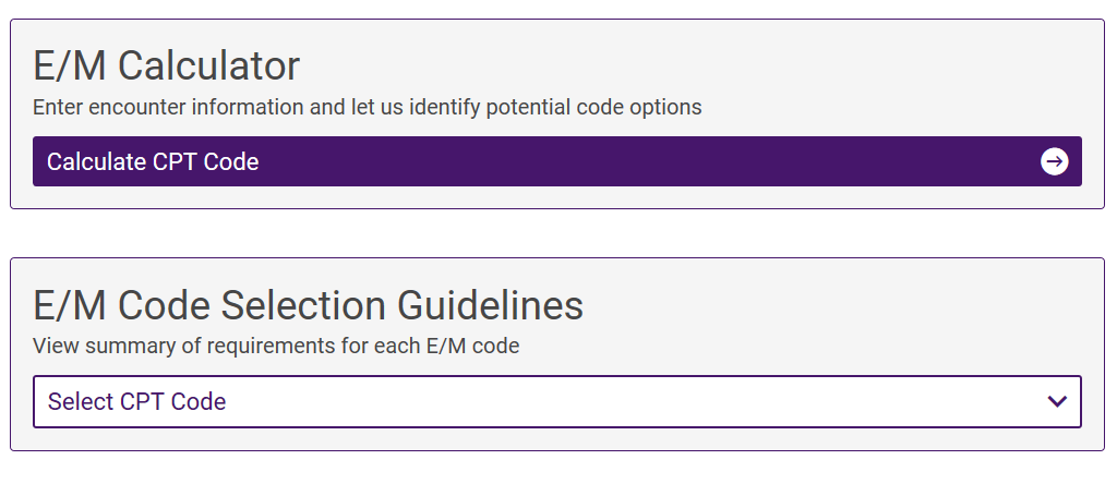 How to use AMA E/M Tool – Medent Support